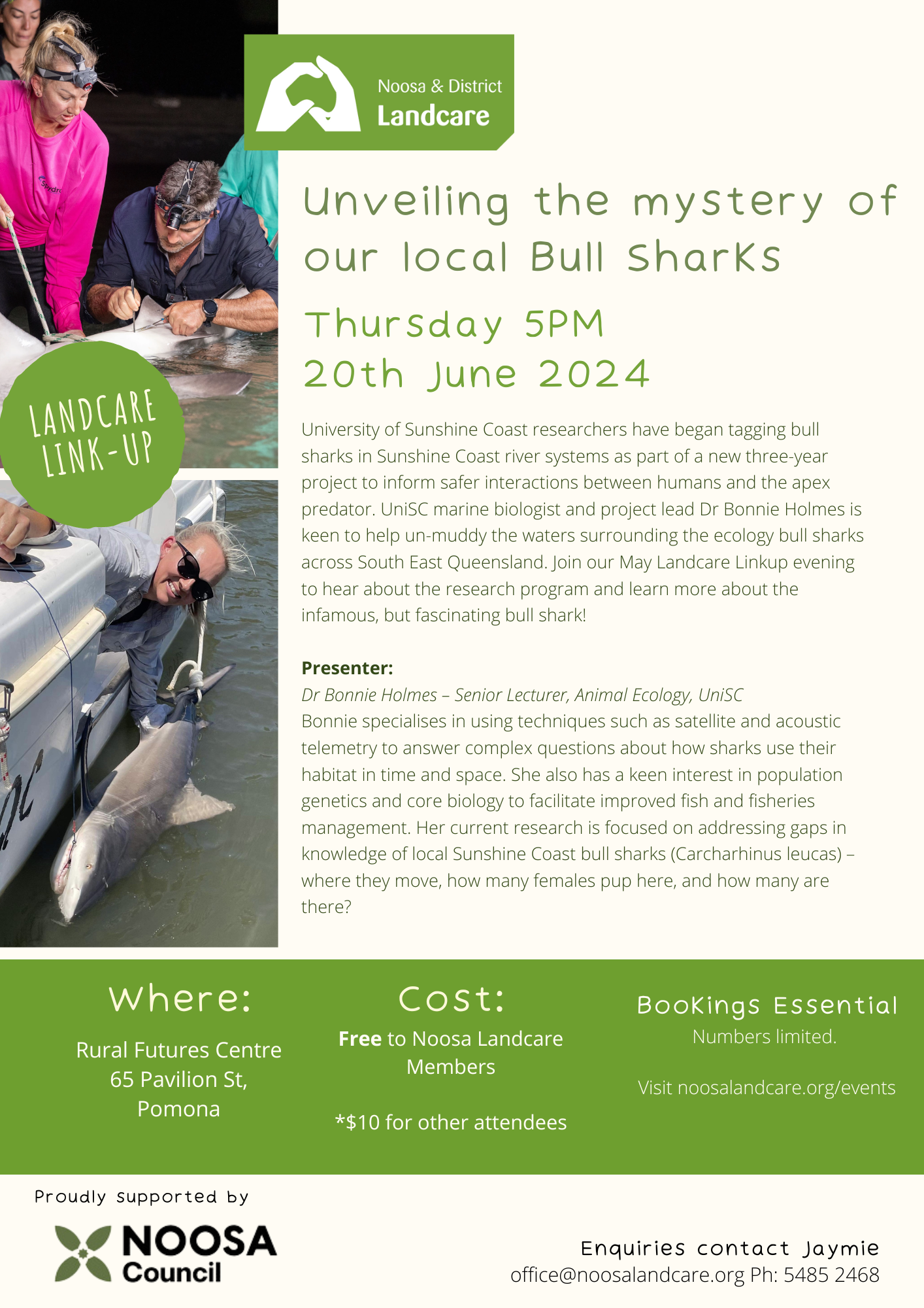 Landcare Linkup: Unveiling the mystery of our local Bull Sharks - Noosa ...